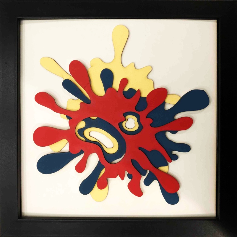 163 Red Splat – Laser Cut Gallery